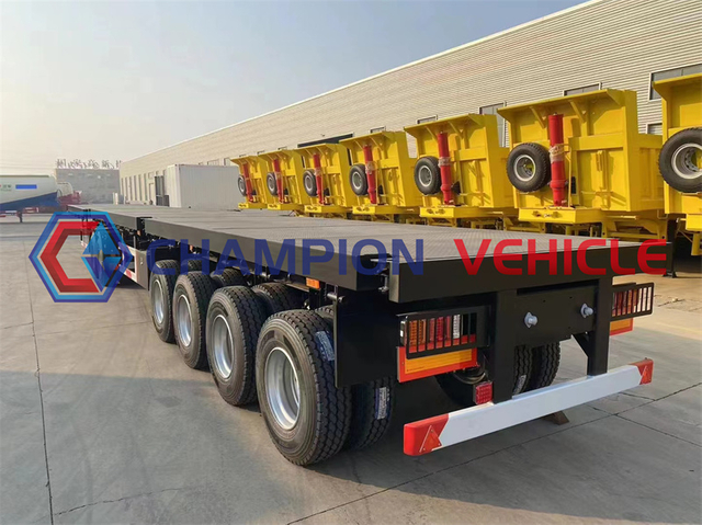 China 40ft 4 Axle Flatbed Semi Trailer manufacturers, 40ft 4 Axle ...